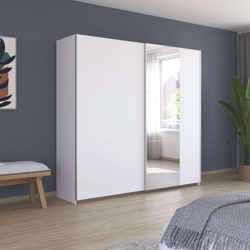 Aurelio 218cm Alpine White Sliding Wardrobe by Rauch