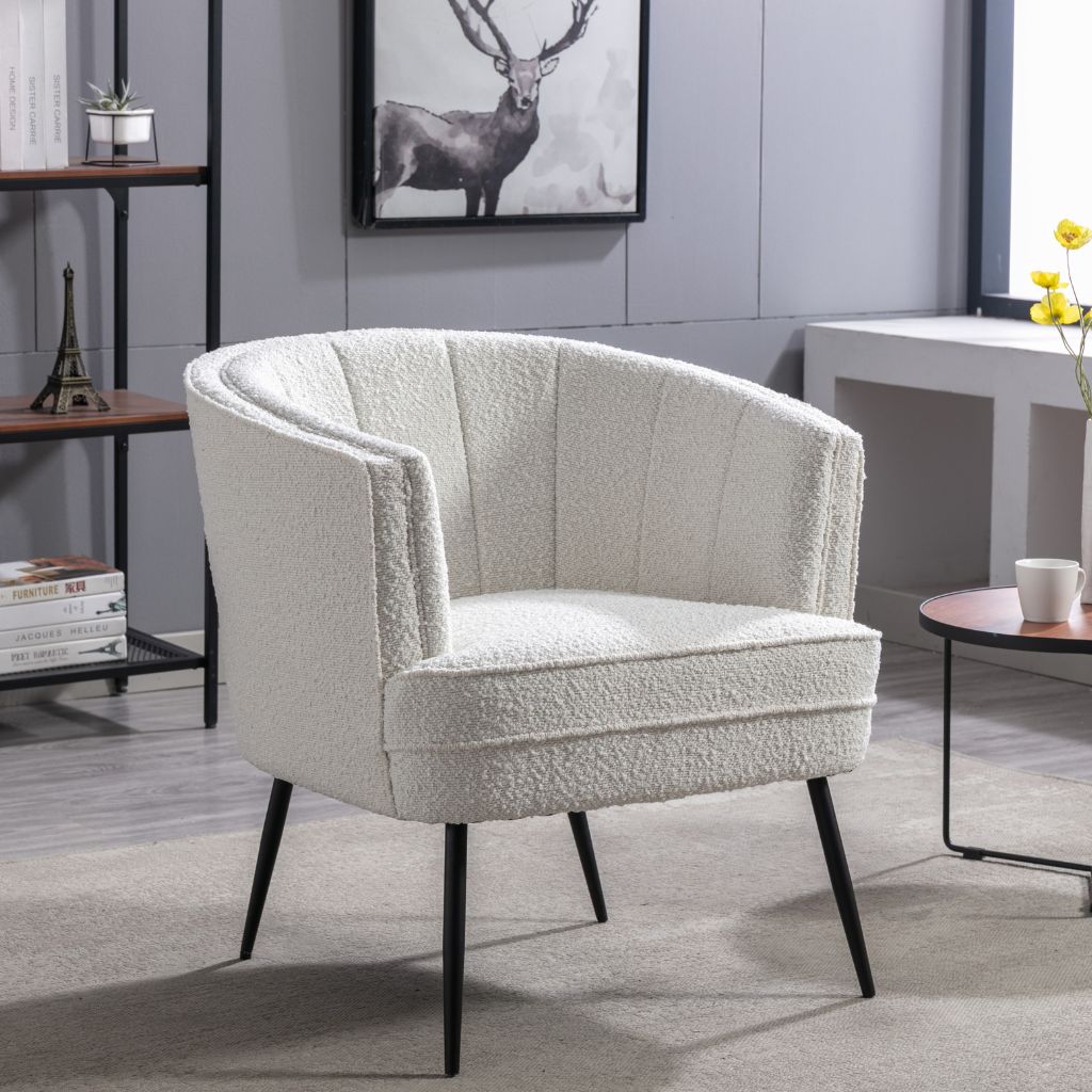 Wendy Cream Boucle Tub Chair by Image